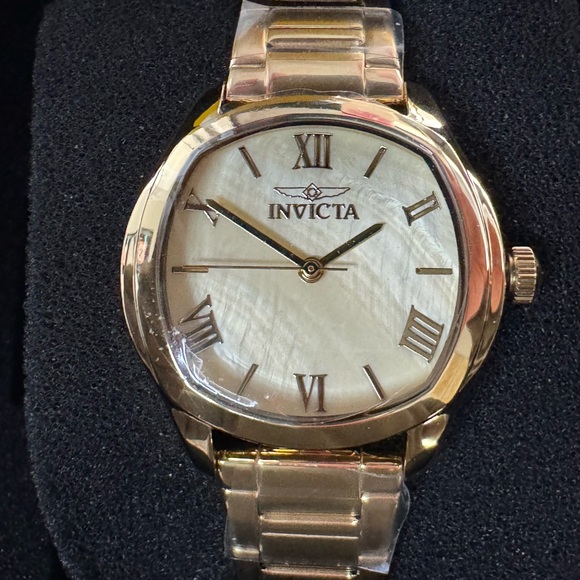 Invicta | Accessories | Invicta Wildflower Womens 325mm Gold Mop Dial ...